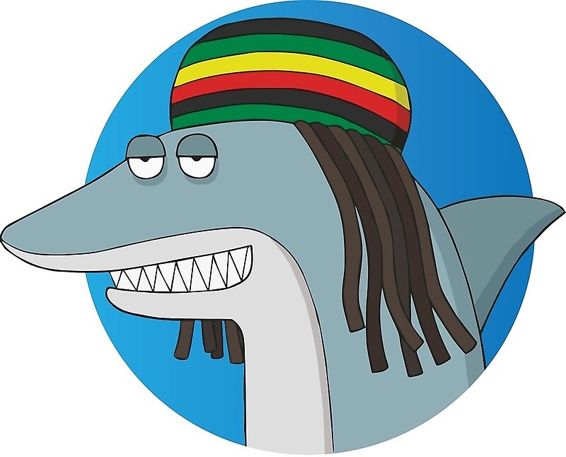 "reggae shark" by simonesayss | Redbubble