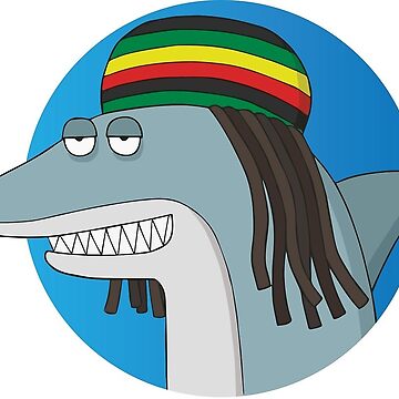 "reggae shark" Sticker for Sale by simonesayss | Redbubble