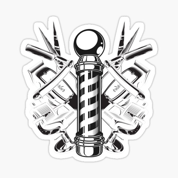 Barber Pole Stickers | Redbubble