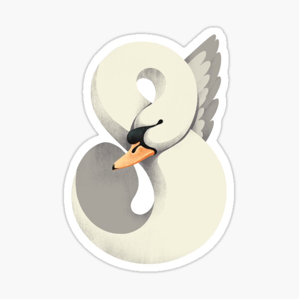 "Swan" Sticker for Sale by sandwichme | Redbubble