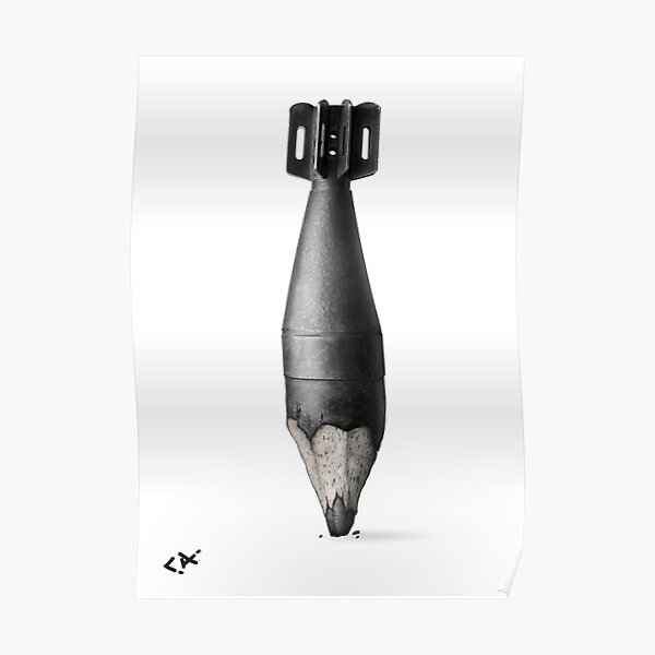 "Pencil Bomb" Poster by CAnastase | Redbubble