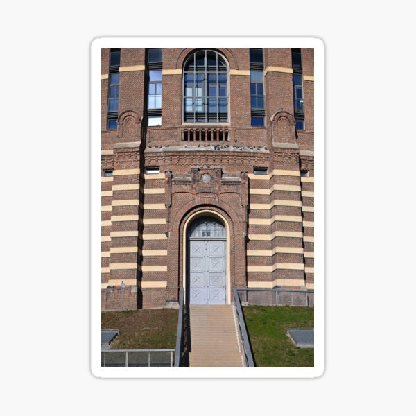 "Gasometer old gas storage entrance Vienna Austria" Sticker for Sale by ...