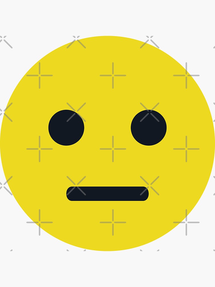 "Neutral Face Smiley, Straight Mouth, Emoticon, Cute and Funny Emoji ...
