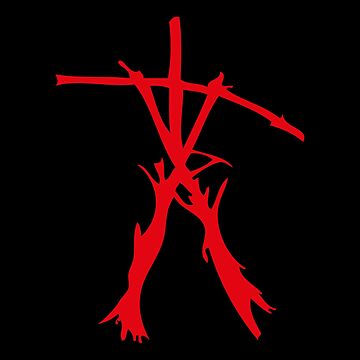 "The Blair Witch stick figures wood red symbol horror movie 2000s ...