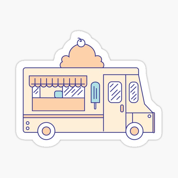 Ice Cream Truck Stickers | Redbubble
