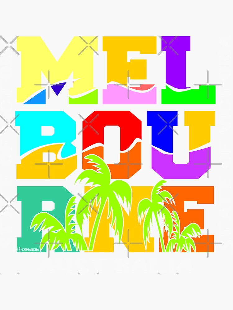 "MELBOURNE State of Victoria" Sticker for Sale by comancha | Redbubble