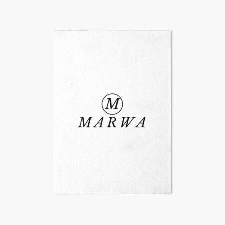 Lámina rígida «Marwa nombre deisgn» de danyc88 | Redbubble