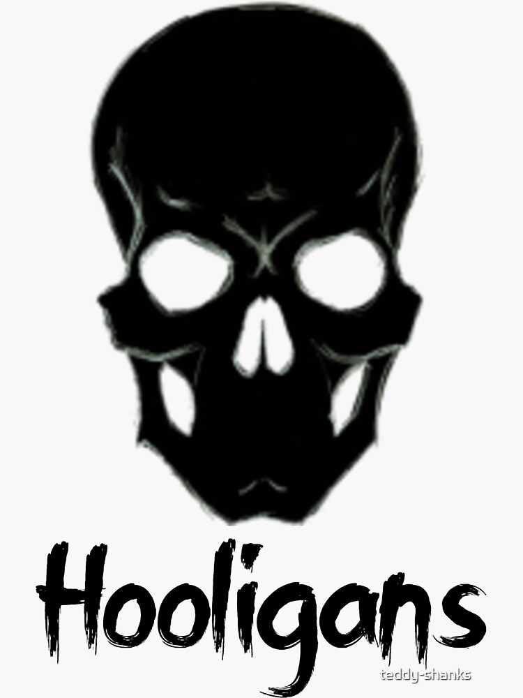 "Hooligan " Sticker for Sale by teddy-shanks | Redbubble