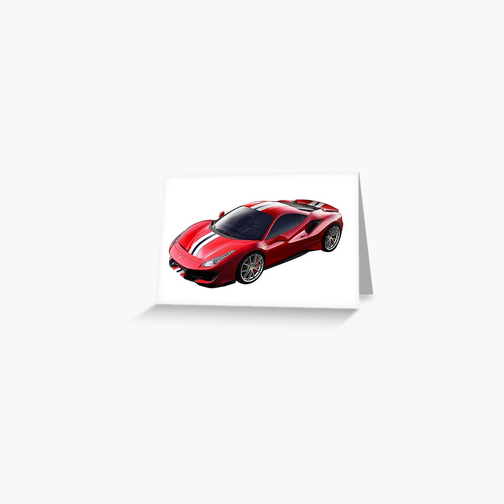 "FERRARI 488 PISTA" Sticker by johnsolidus | Redbubble
