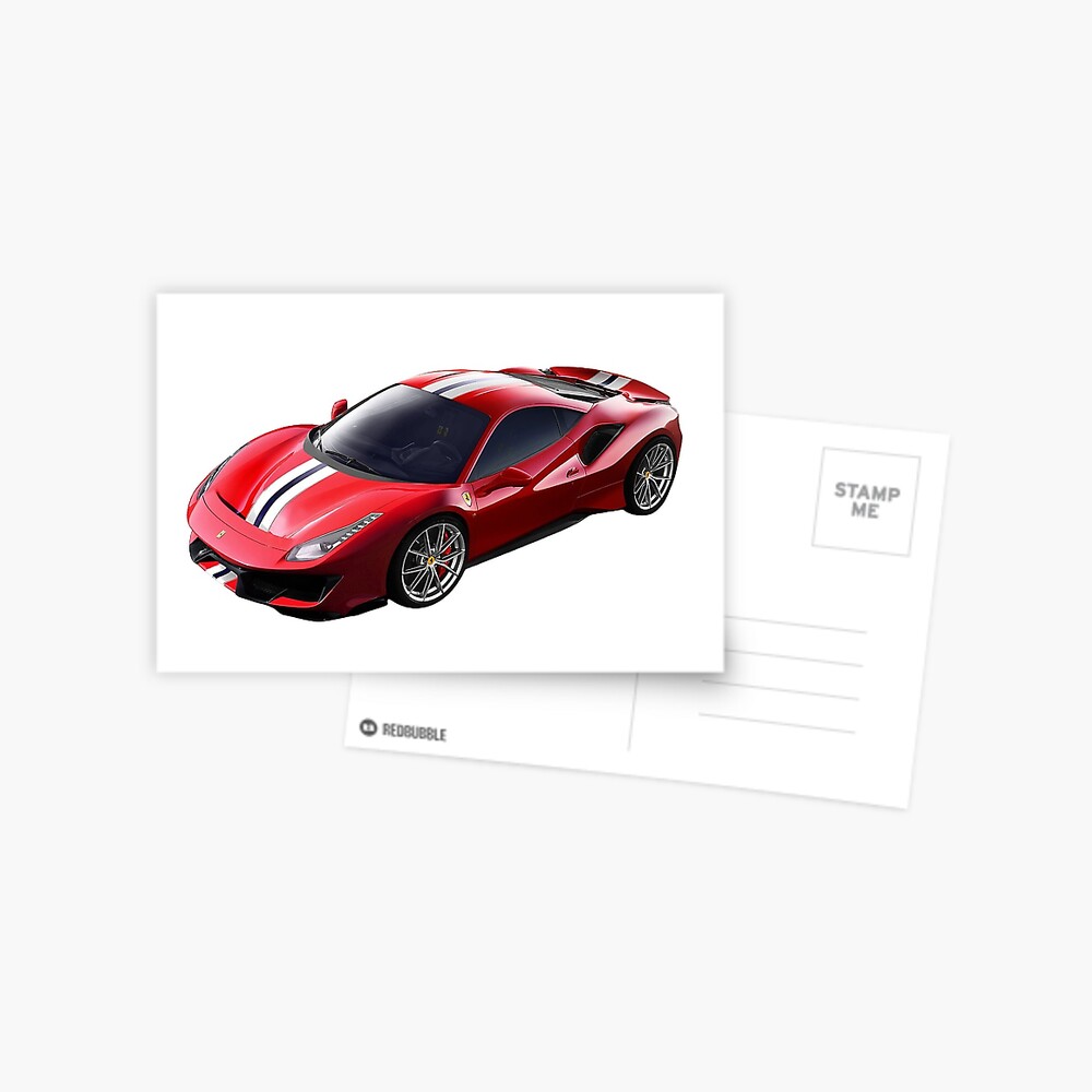 "FERRARI 488 PISTA" Sticker by johnsolidus | Redbubble