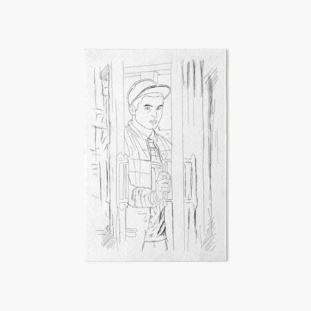 "Kingsman Eggsy Line Drawing " Art Board Print for Sale by megsarrt ...