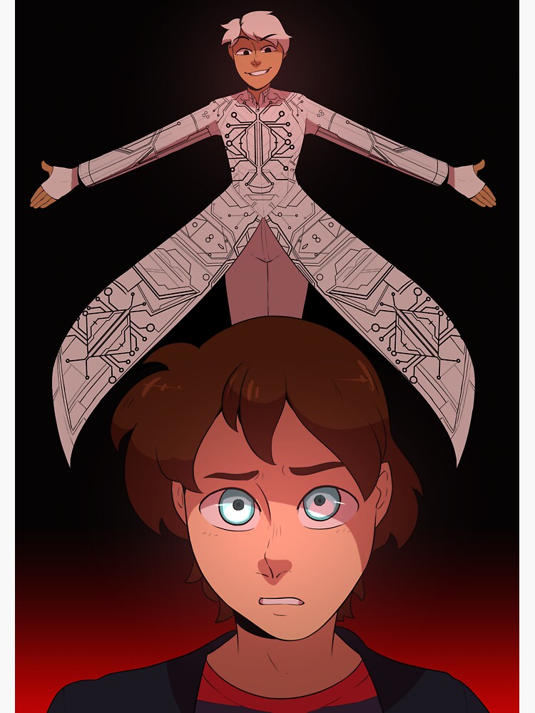 "Be More Chill Pitiful Children SQUIP and Jeremy" Sticker for Sale by ...