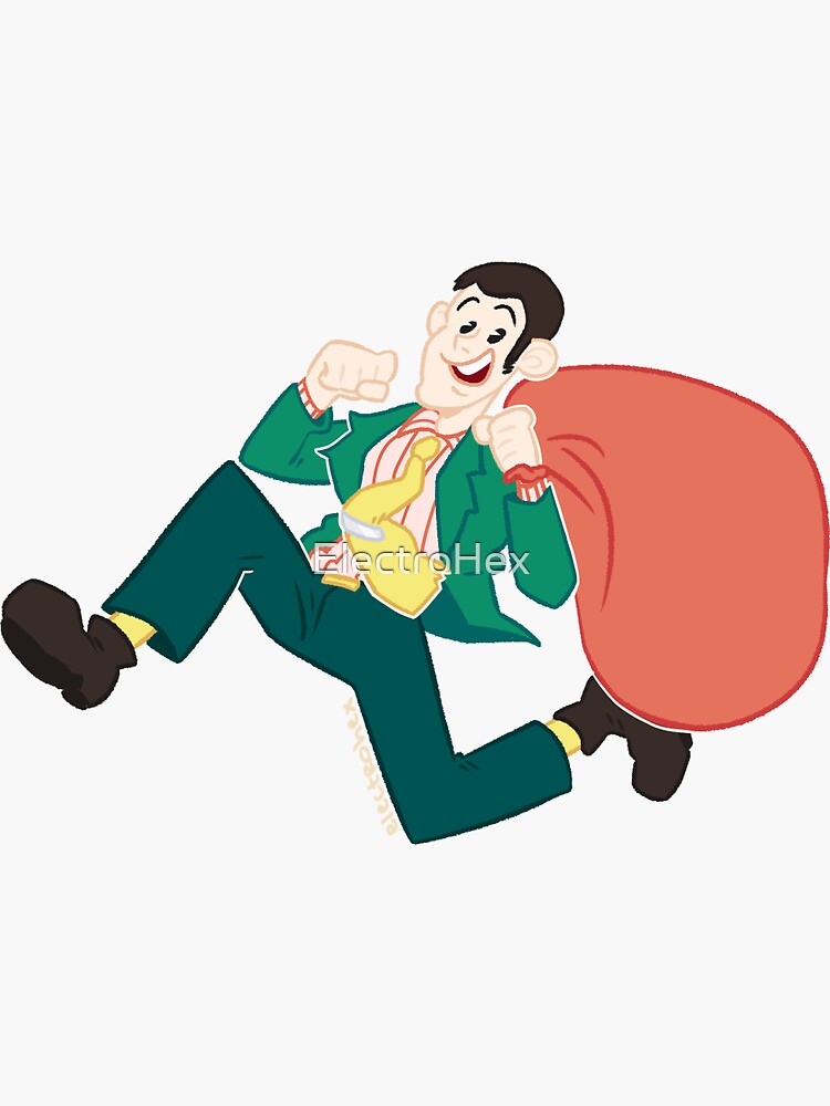 "Lupin the Third" Sticker by ElectroHex | Redbubble