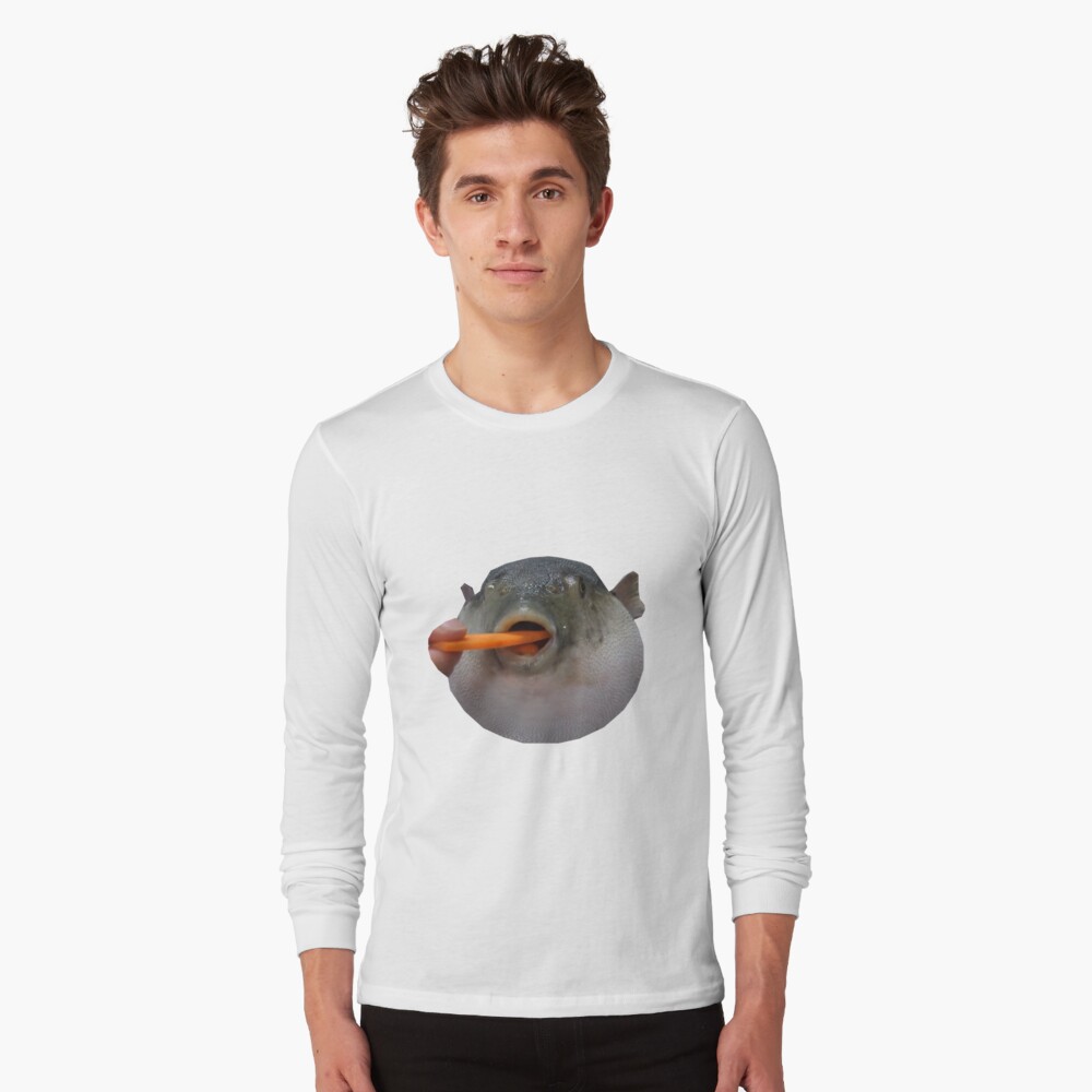 "pufferfish eating carrot" Sticker for Sale by plabfish | Redbubble