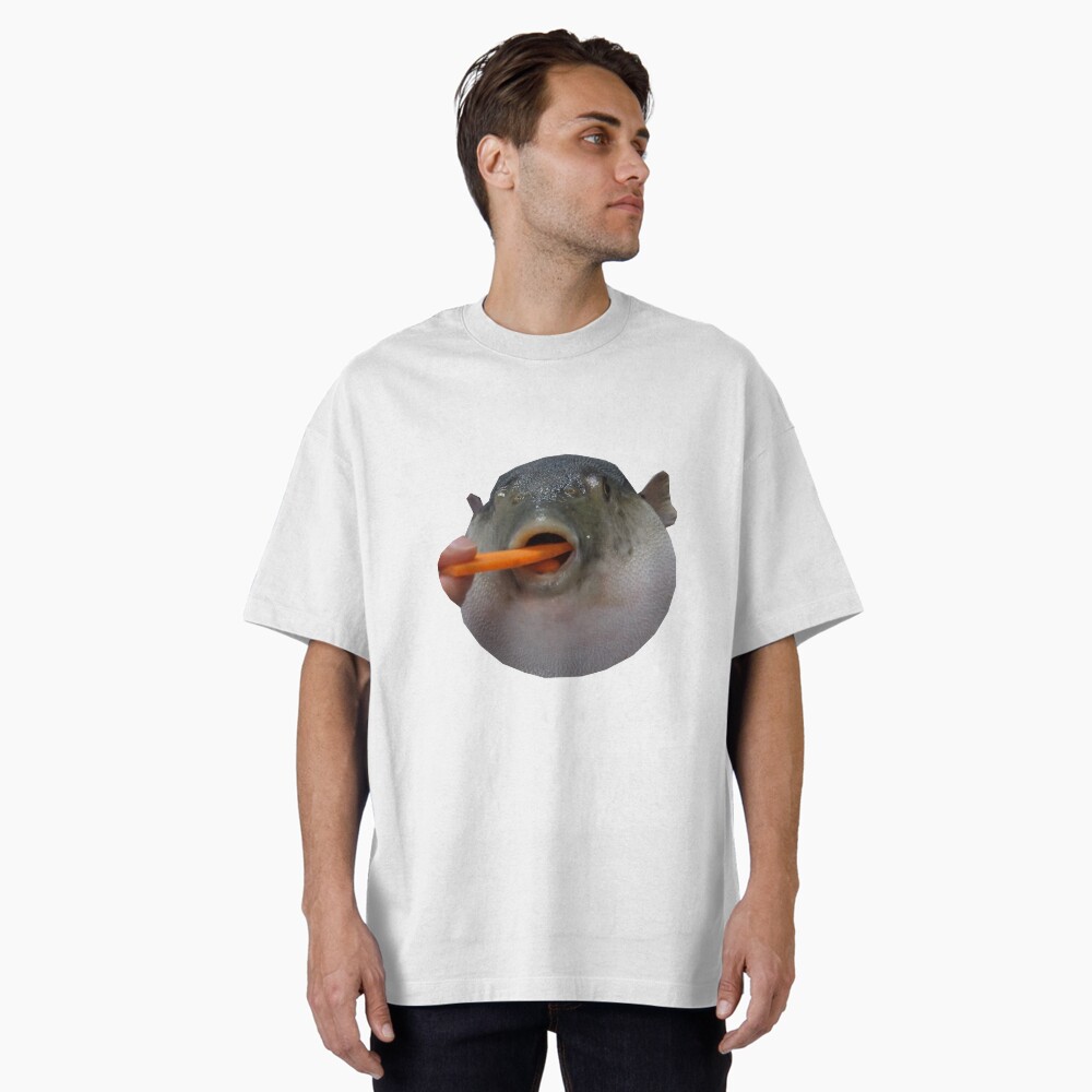 "pufferfish eating carrot" Sticker for Sale by plabfish | Redbubble