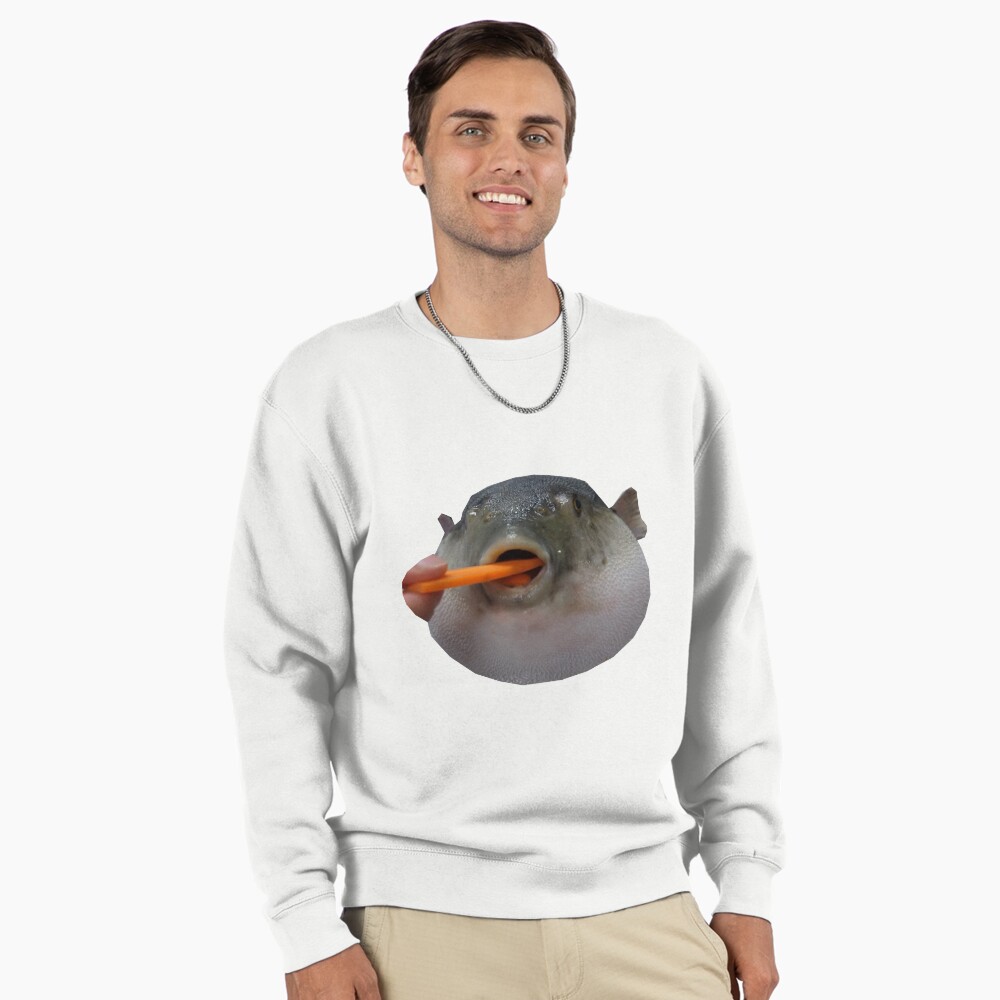 "pufferfish eating carrot" Sticker for Sale by plabfish | Redbubble