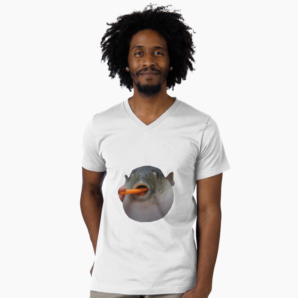 "pufferfish eating carrot" Sticker for Sale by plabfish | Redbubble