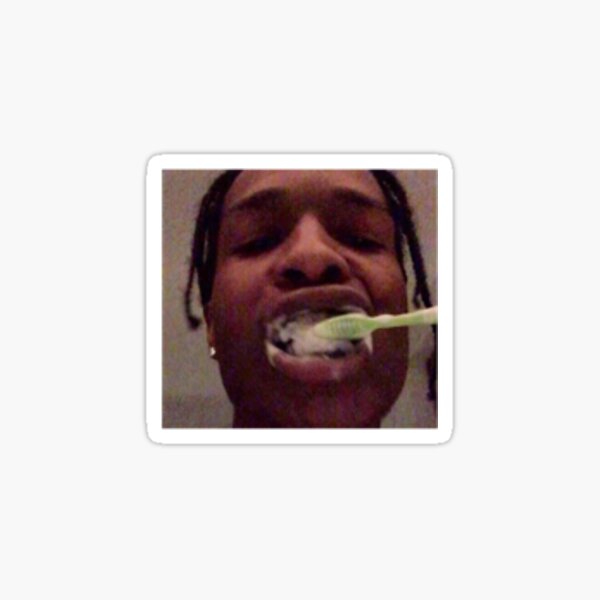 "Brushing Teeth Sticker" Sticker by dirtyjerz69 | Redbubble