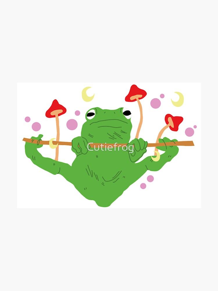 "Greg the frog" Sticker by Cutiefrog | Redbubble