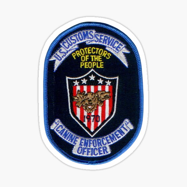 "U S Customs Service K-9" Sticker for Sale by lawrencebaird | Redbubble