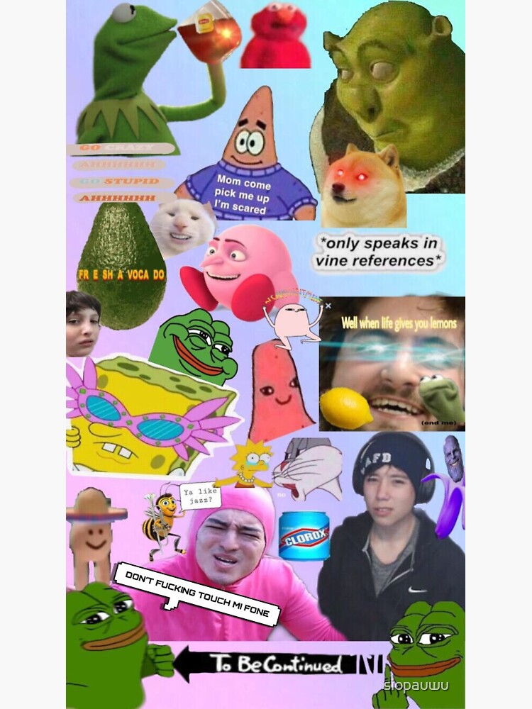 "My Favorite Memes" Sticker by siopauwu | Redbubble