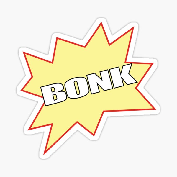 Sticker « BONK », par commedesfreak | Redbubble