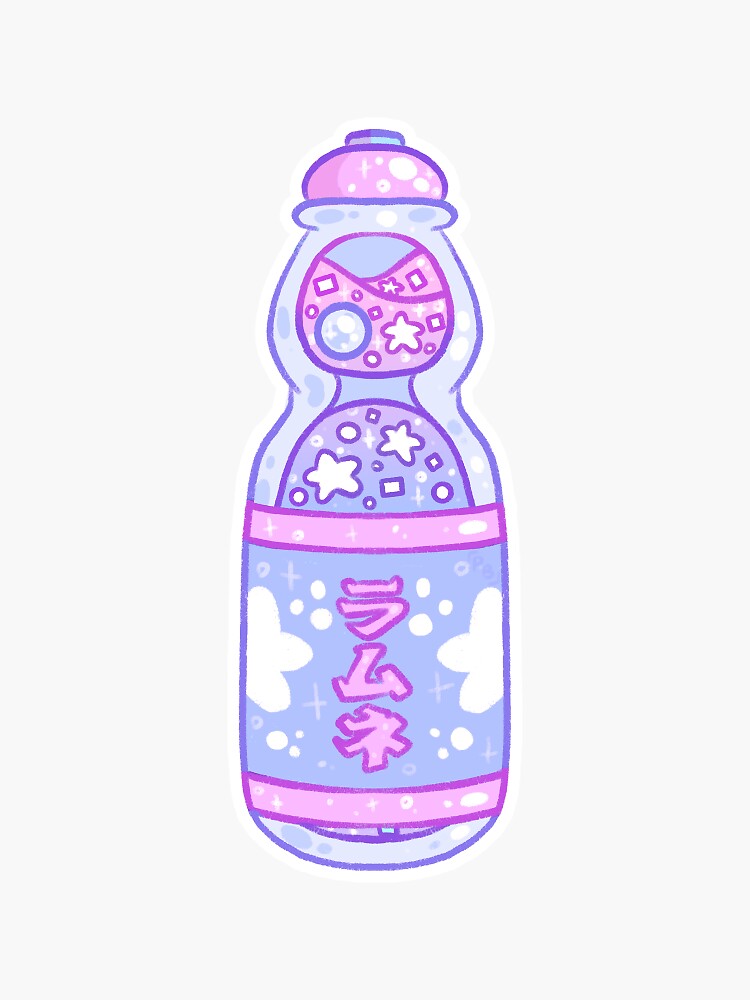"Galactic Ramune Bottle" Sticker for Sale by plushbytes | Redbubble