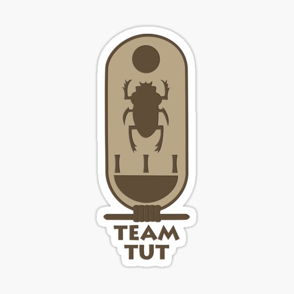 "Egyptian Cartouche Series: Team Tut" Sticker by CitizenAwear | Redbubble
