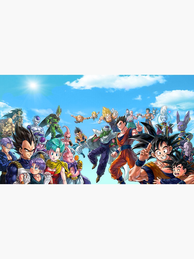 "DBZ Poster" Sticker by YNDD | Redbubble