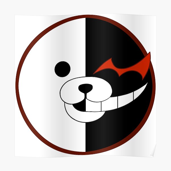 "Monokuma Logo" Poster by maretajumi | Redbubble