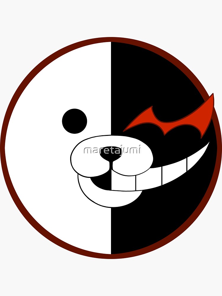 "Monokuma Logo" Sticker for Sale by maretajumi | Redbubble