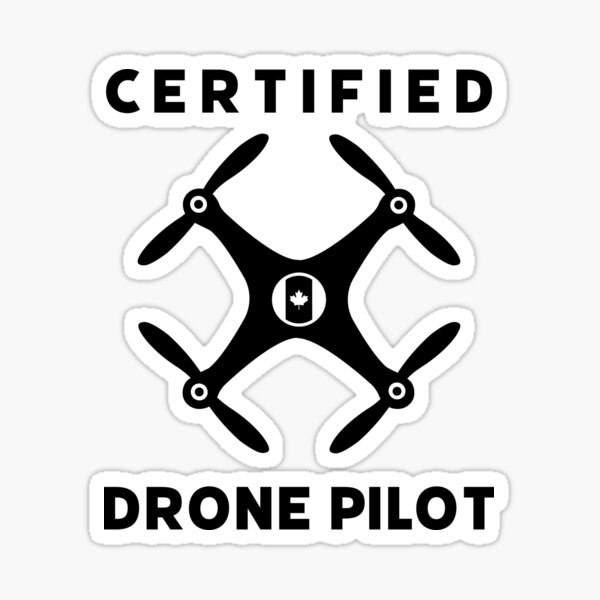 "Certified Drone Pilot" Sticker for Sale by orbital-edge | Redbubble