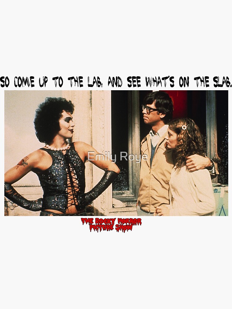 "so come up to the the lab..." Sticker for Sale by emilynicole718 ...