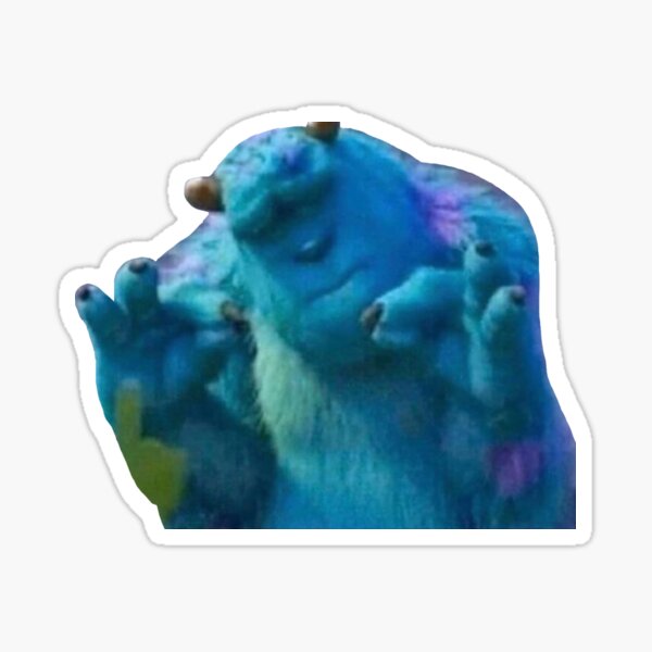 "Sulley mmmmmhhf" Sticker for Sale by yellowthefool | Redbubble