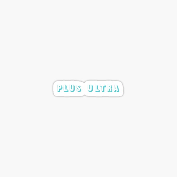 "Plus ultra logo blue" Sticker for Sale by csavocado | Redbubble