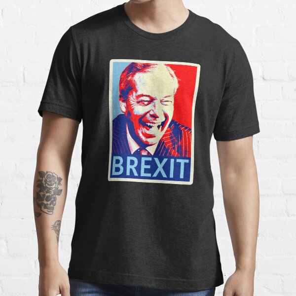 "Nigel Farage Brexit Icon Celebrate in Shepard Fairey Style T-Shirt" T ...