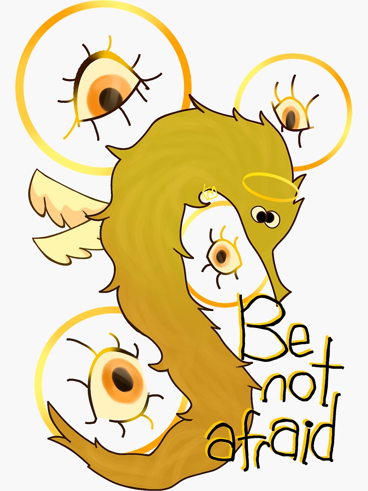 "Angel Worm on a String" Sticker for Sale by Yellapoil | Redbubble