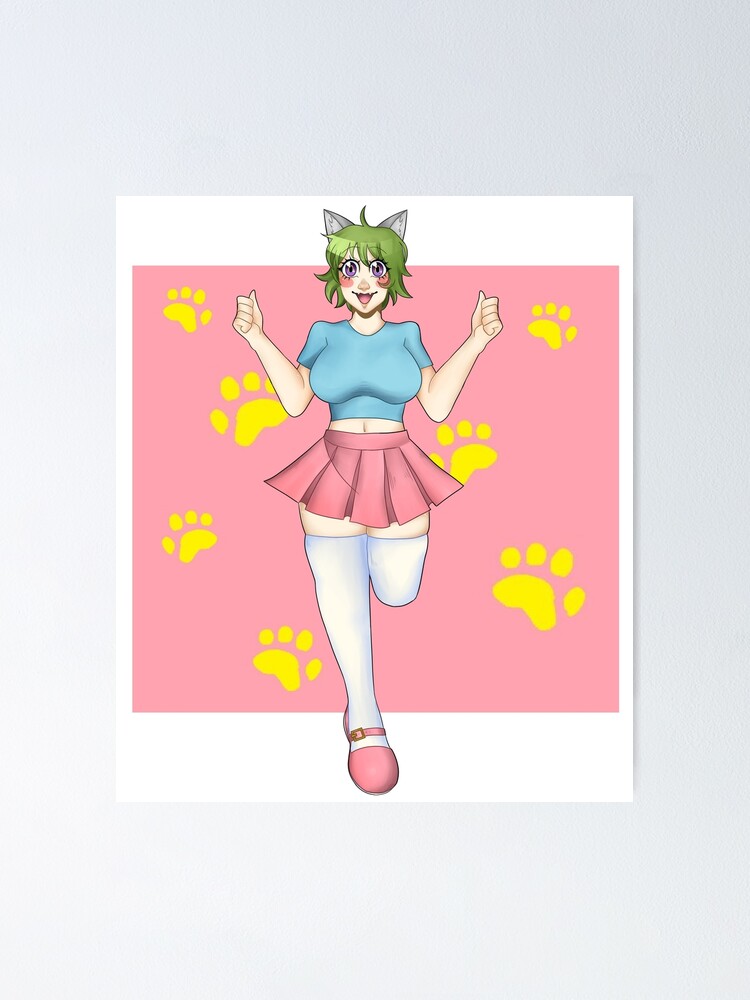 "Raku Chan Nyan Neko Sugar Girls" Poster for Sale by nyanuko | Redbubble