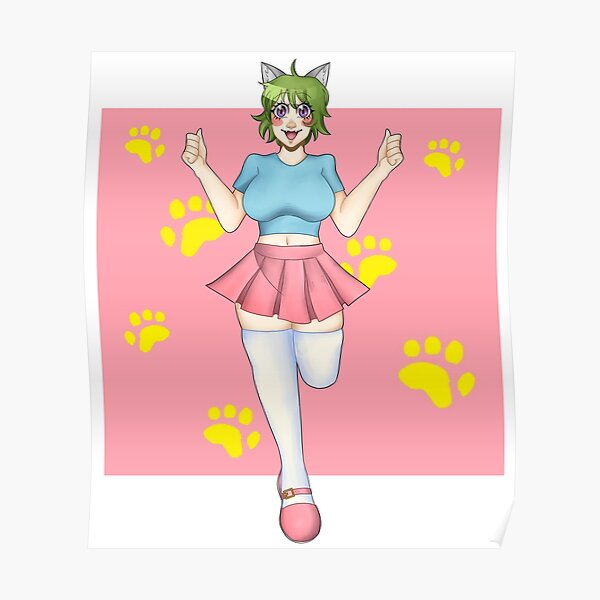 "Raku Chan Nyan Neko Sugar Girls" Poster for Sale by nyanuko | Redbubble
