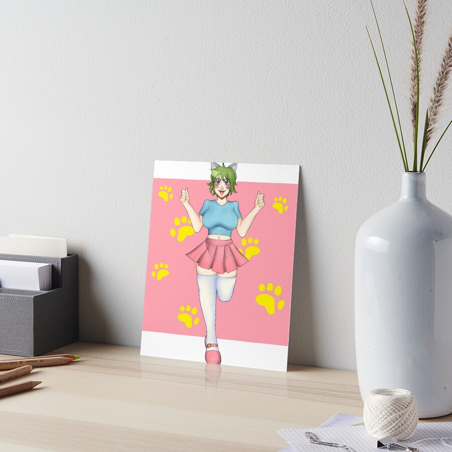 "Raku Chan Nyan Neko Sugar Girls" Art Board Print for Sale by nyanuko ...