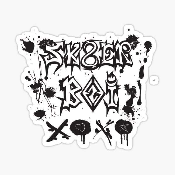"skater boy" Sticker for Sale by ucurrentstudios | Redbubble