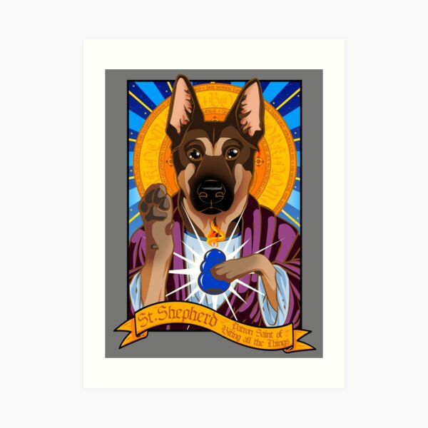 "St. Shepherd" Art Print for Sale by malinoodle | Redbubble