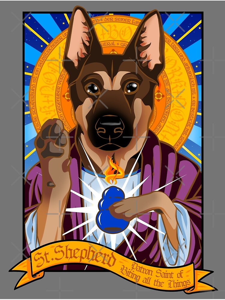 "St. Shepherd" Art Print for Sale by malinoodle | Redbubble