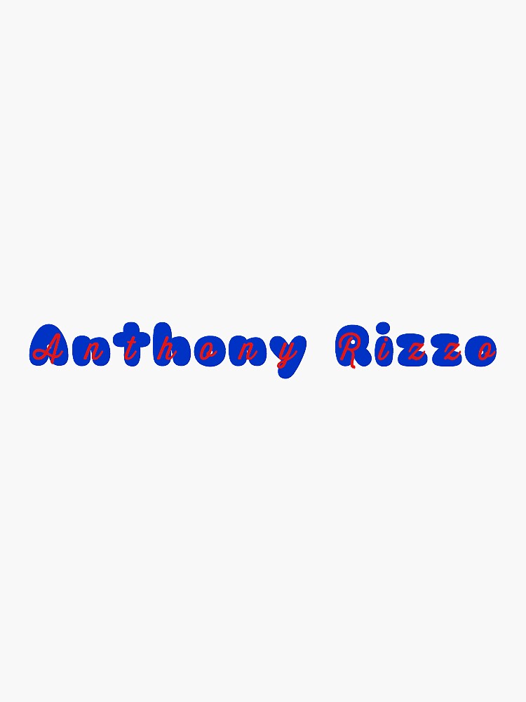 "Anthony Rizzo" Sticker by leahgrace7 | Redbubble