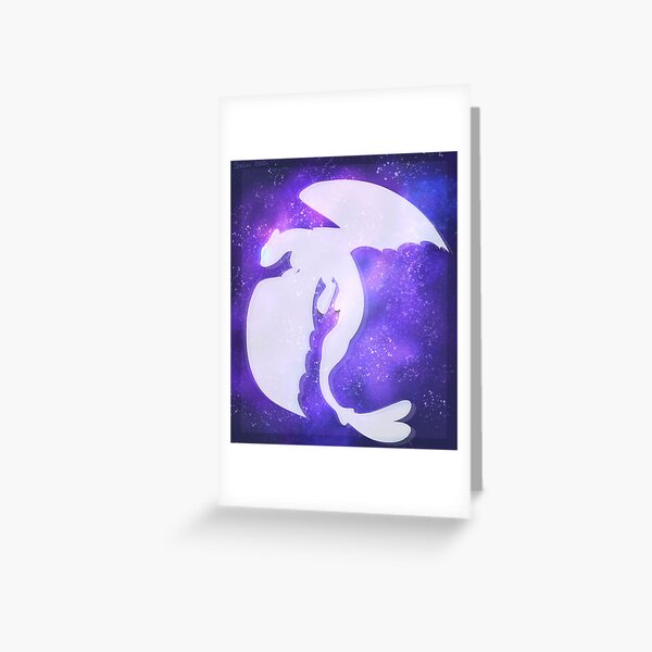 "Light fury Silhouette v.2" Greeting Card for Sale by CookiesCakes ...