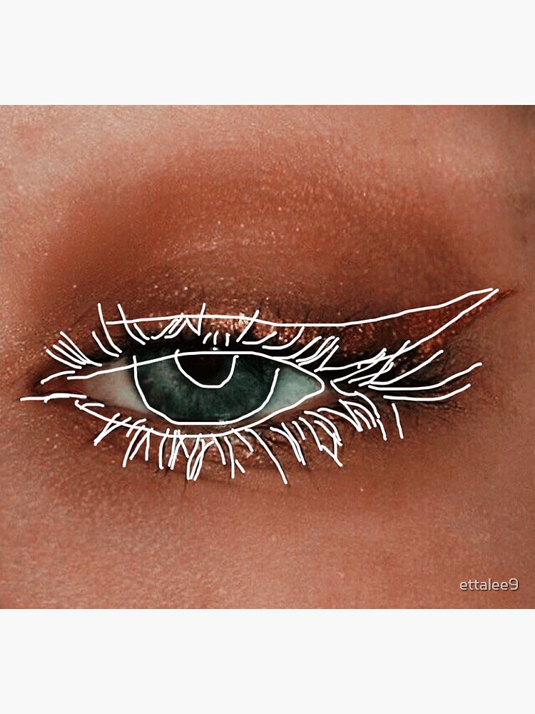 "Eye Outline" Sticker by ettalee9 | Redbubble