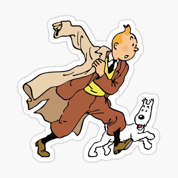 The Adventures Of Tintin Stickers | Redbubble