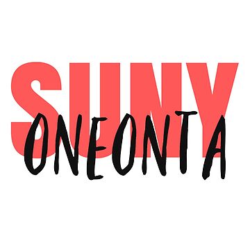 "SUNY Oneonta" Sticker for Sale by natgillette7 | Redbubble