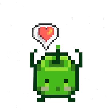 "junimo with heart emote" Sticker for Sale by lightningsponge | Redbubble