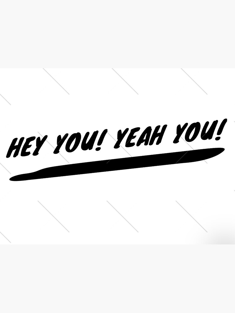 "Hey" Sticker by acdolphin118 | Redbubble